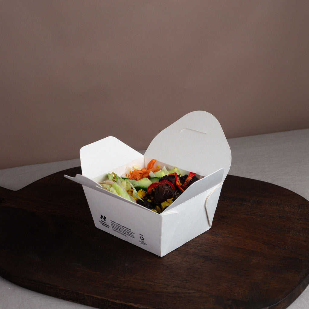 Notpla Food Box K1 [750ml] - with seaweed coating – Notpla Packaging