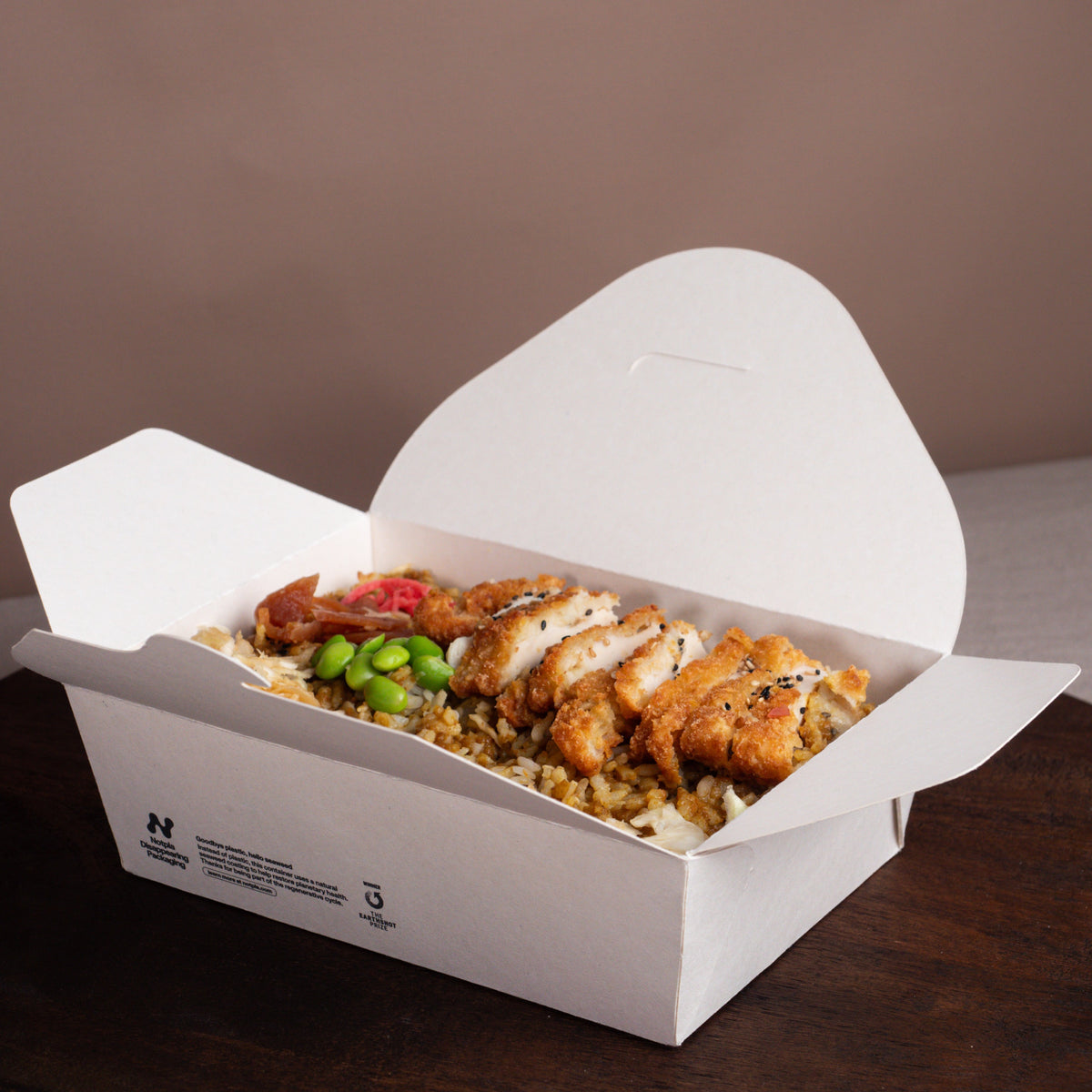 Notpla Large takeaway box - with seaweed coating – Notpla Packaging