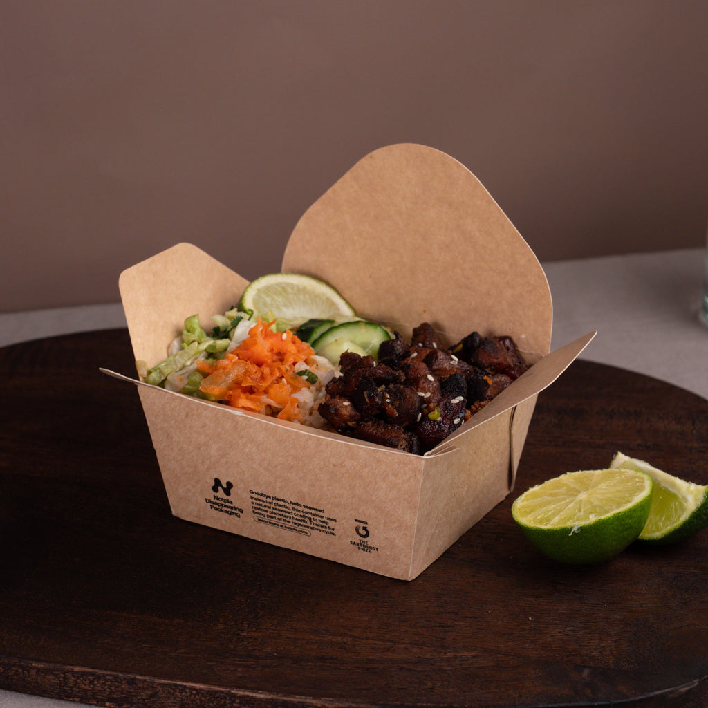 Notpla Food Box K1 [750ml] - with seaweed coating – Notpla Packaging