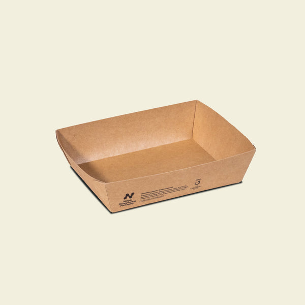 Notpla Curved Tray [7x5"] – Notpla Packaging