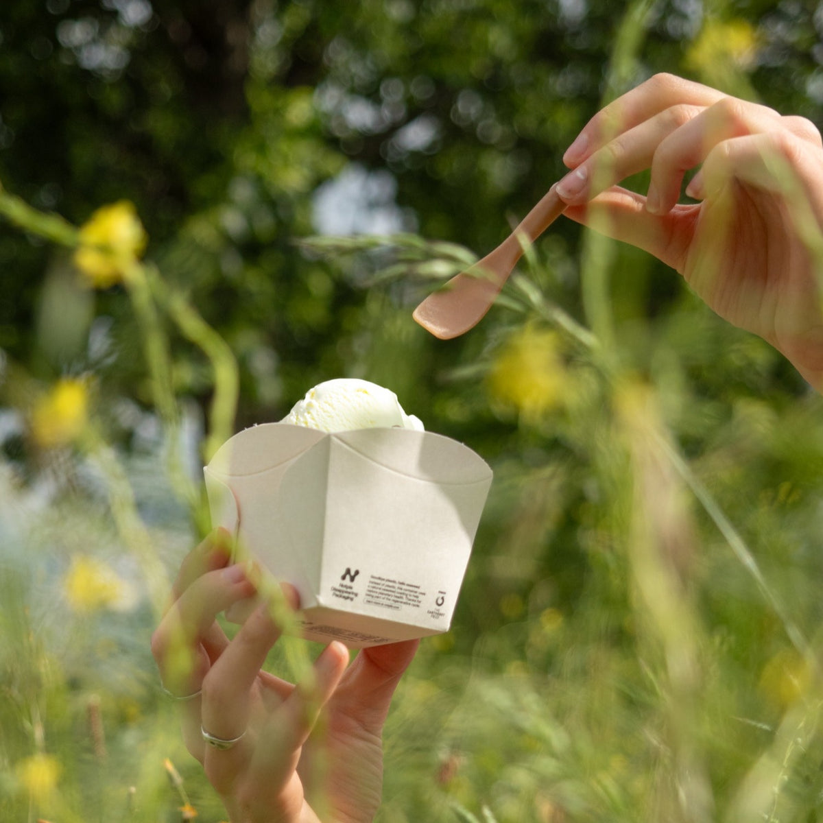 Notpla Ice Cream Spoon | [1,000 units] – Notpla Packaging