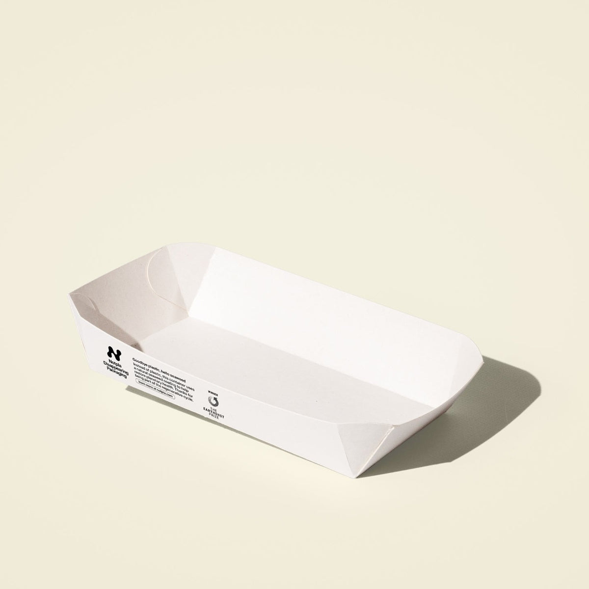 NOTPLA Rectangular Tray - with seaweed coating – Notpla Packaging